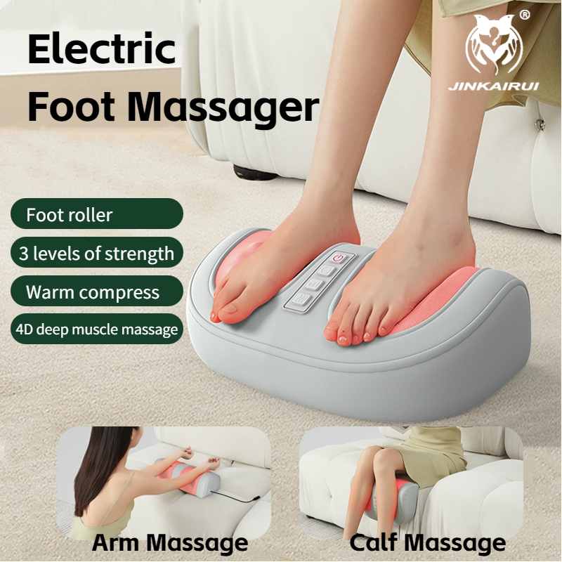 Electric Foot Massager Kneading Heating Calf Massager Pressing Sole ...