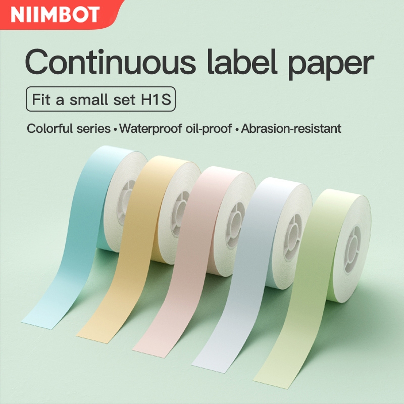NIIMBOT H1S Dedicated continuous paper hot print paper roll color/white ...