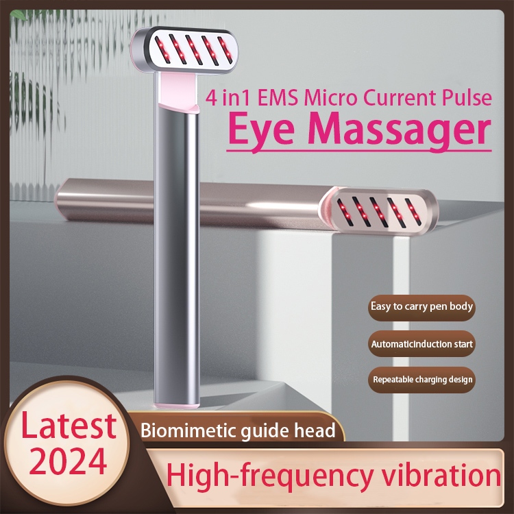 4-in-1 EMS Eye Beauty Device Eye Massager Red Light Sonic Vibration Eye ...