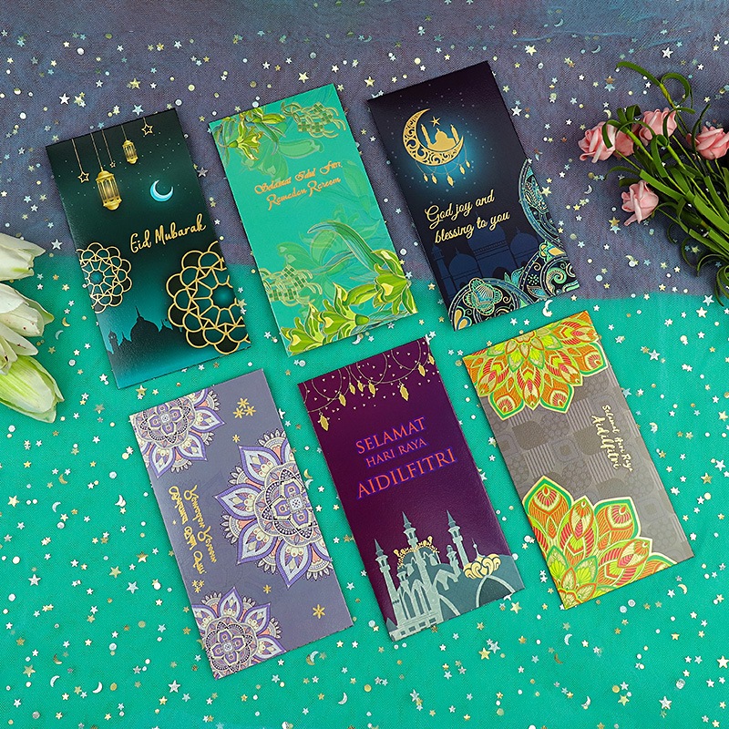 RAYA Folding Sampul Duit Raya 2024 Festival Hari Raya Packets Green ...