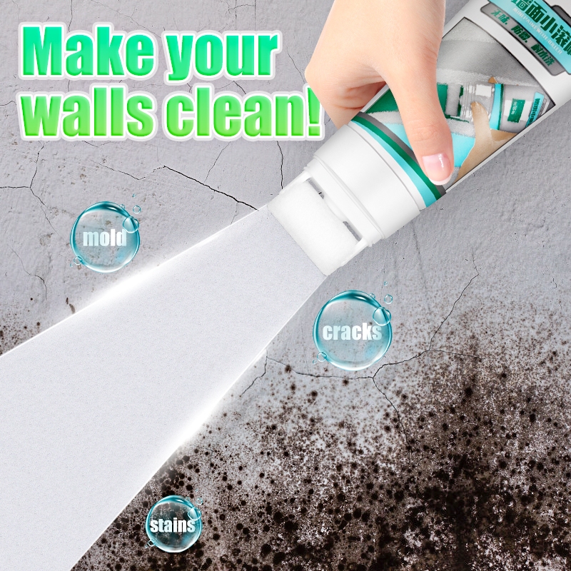 Wall Paint Touch Up Paint with Roller Brush (White) Mold Remover DIY ...