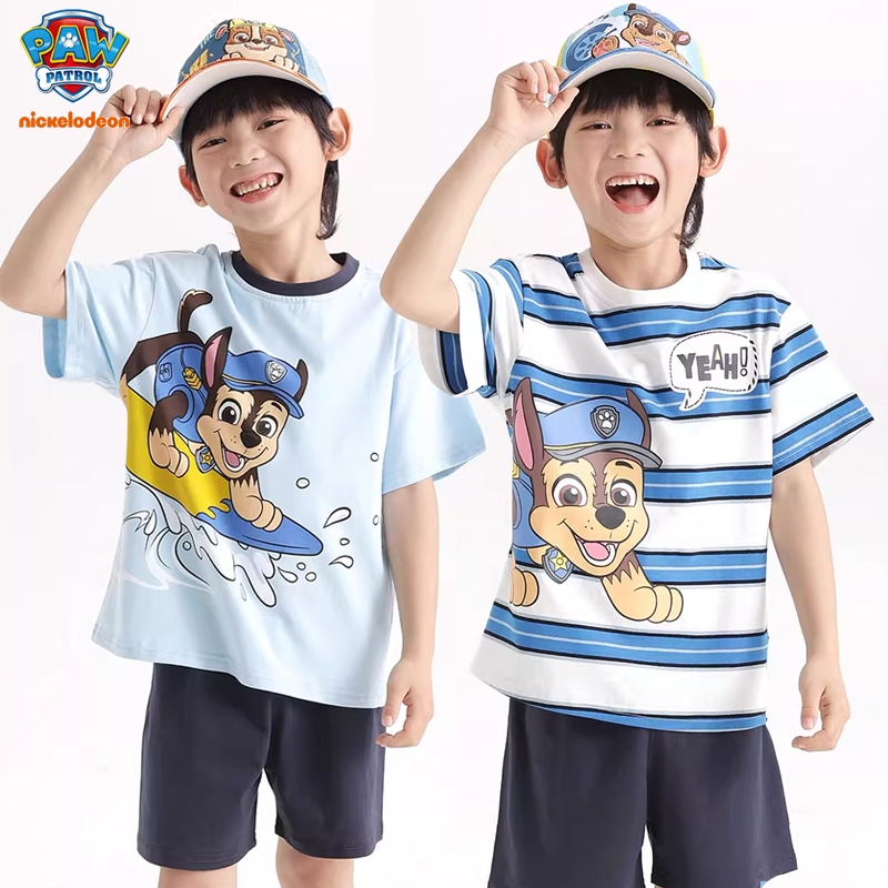 Paw Patrol Clothes Boys Summer T-Shirt Suit Short-Sleeved Top Shorts ...