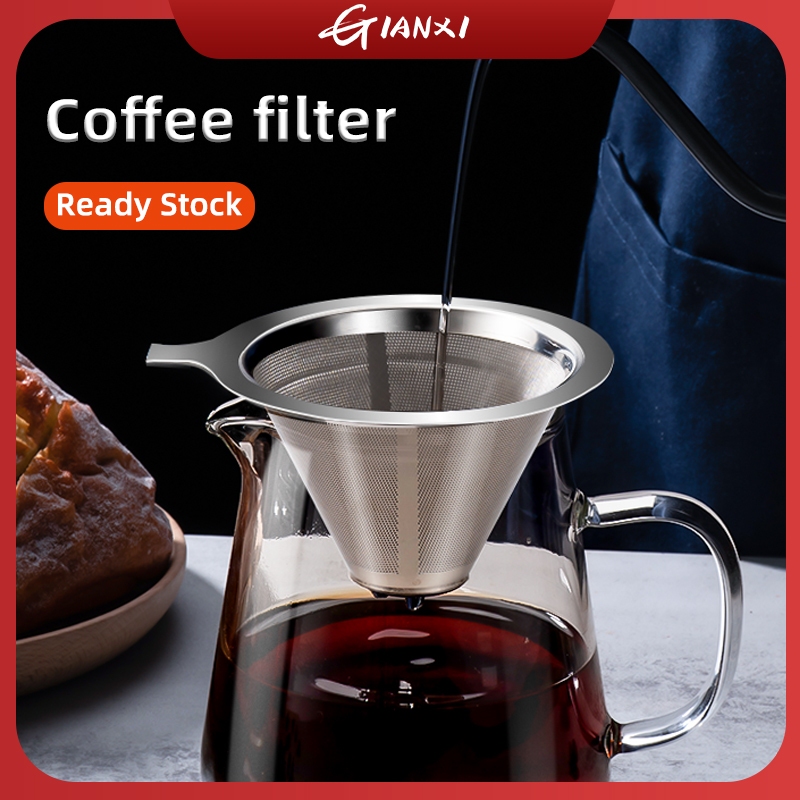 GIANXI【Ready-Stock】Coffee Filter Hopper Coffee Filter Paper Hand ...