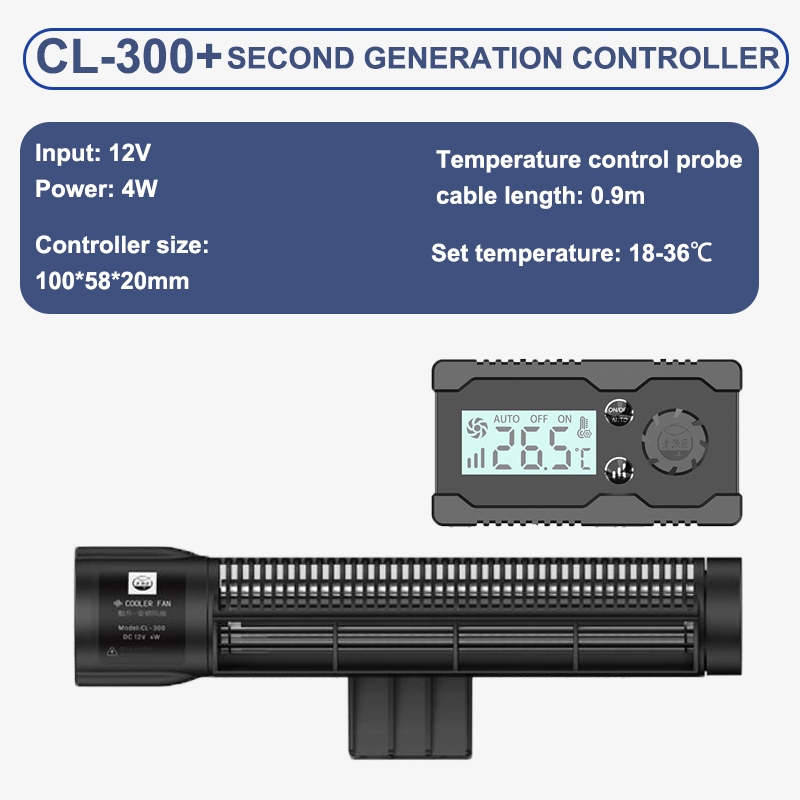 Aquarium Fan Fish Tank Cooling Automatic Temperature Control Fan Silent ...