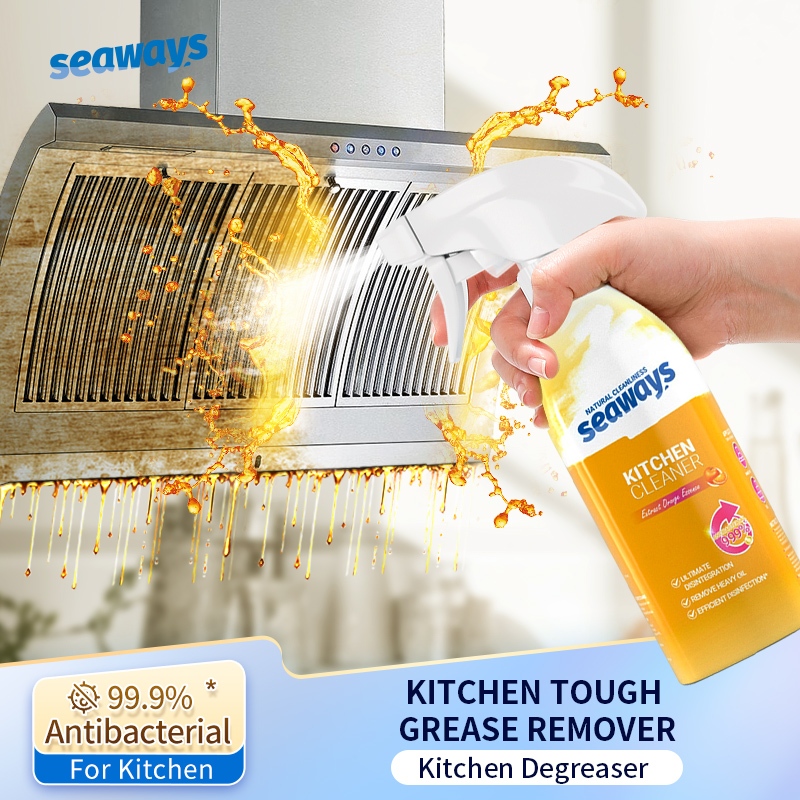 Seaways Kitchen Cleaner 480g Pot Cleaning Spray Oil Stain Remover ...