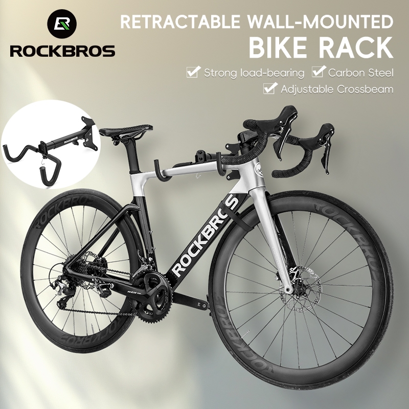 【3-day Delivery】ROCKBROS Wall-mounted Bike Rack Carbon Steel Mtb and ...