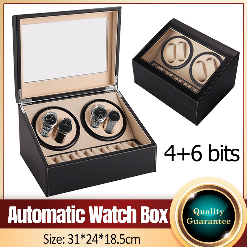 [SG spot goods] Automatic Watch Box Display Box 4+6 Automatic Rotation ...