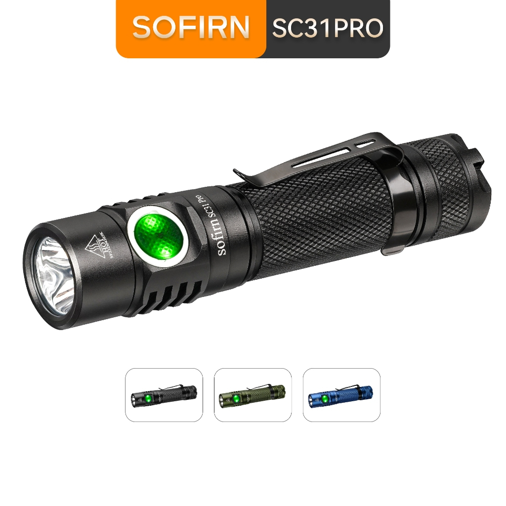Sofirn Latest LED Flashlight Light SC31 Pro Super Bright 2000 lumen ...