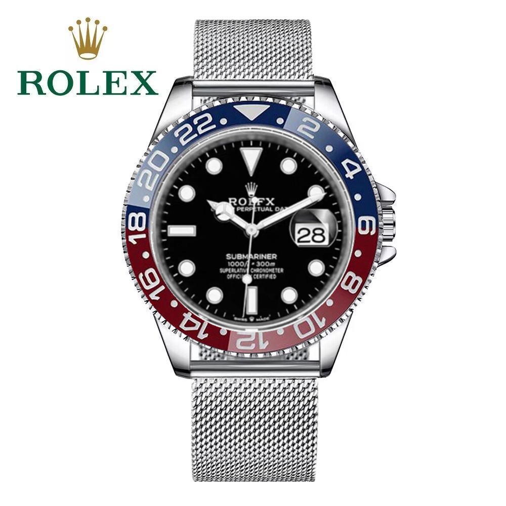 Top Brand Luxury Fashion Classic Red Blue Dial Business Sports Men ...
