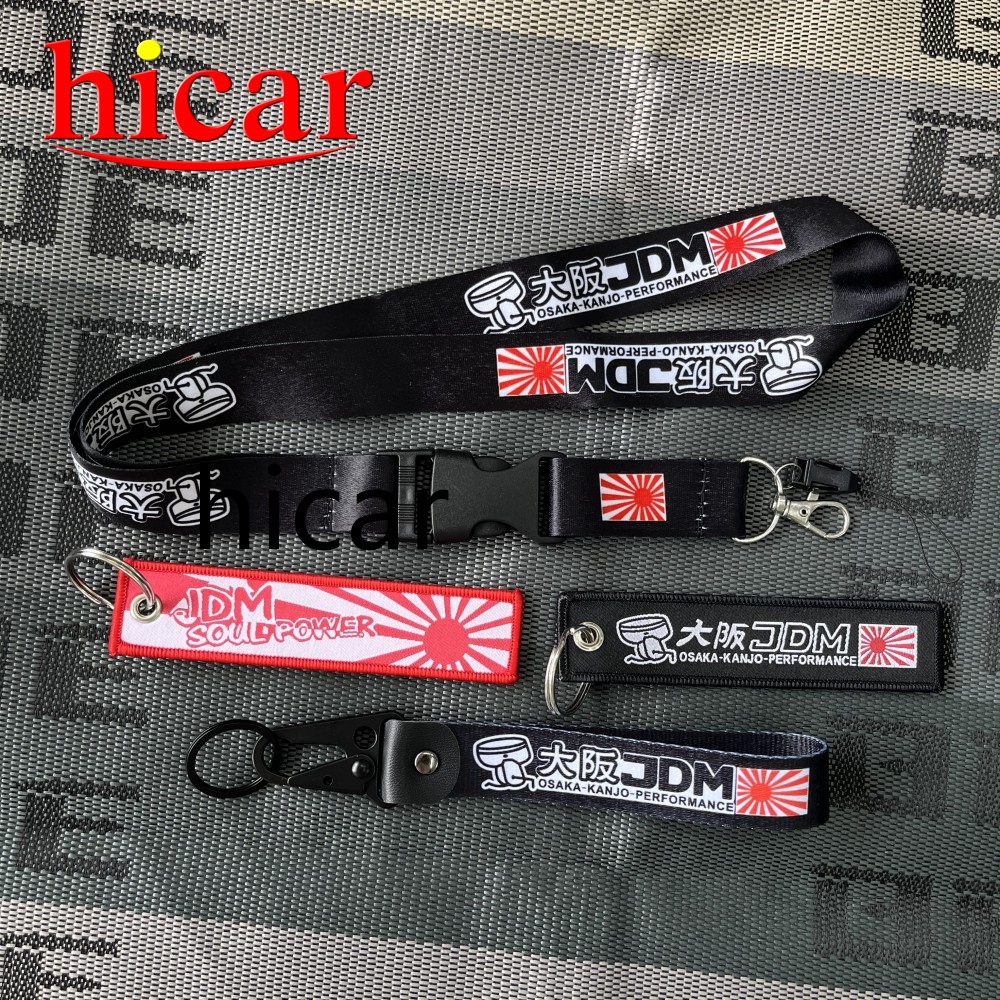 1 Pcs #JDM Osaka Car Motorcycle Key Rings Key Chain Lanyard Embroidery ...