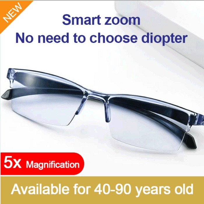 【Ready Stock】Anti-Blue Light HD Lens Smart Zoom Gradient Color Reading ...