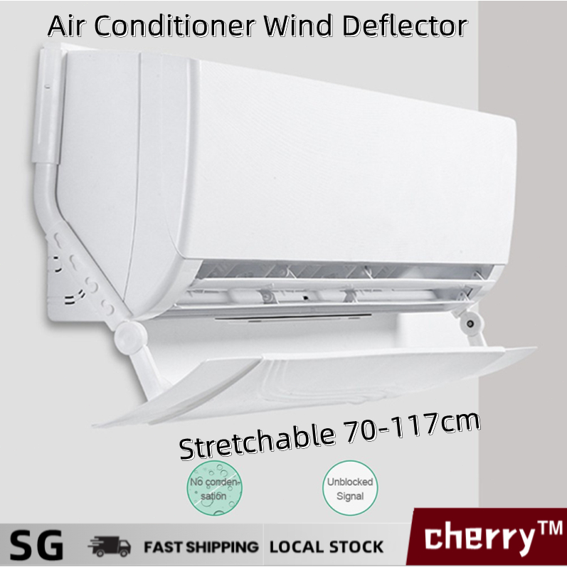 [SG stock]cherry™ Retractable Air Conditioner Air Deflector/ Air ...