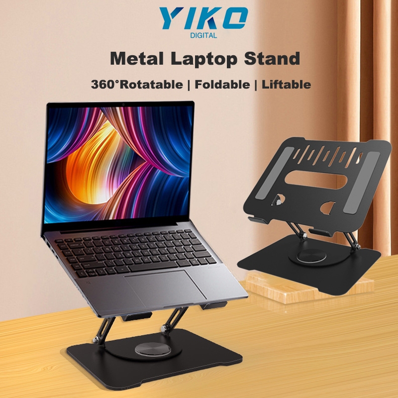 [SG] 360°Rotating Aluminum Laptop Stand Tablet Stand Metal Desk ...