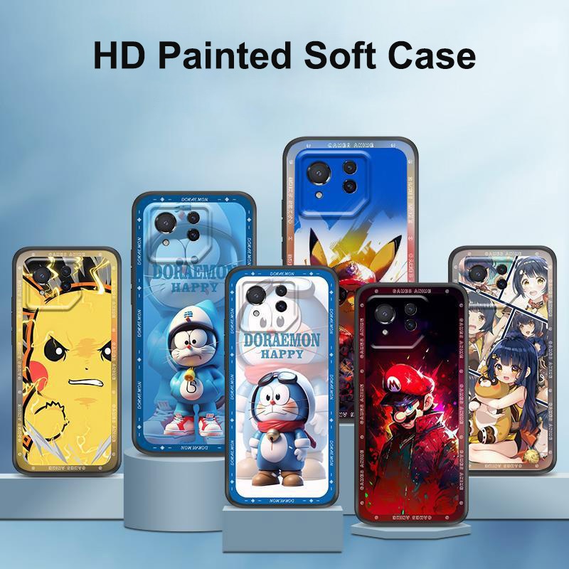 For Asus ROG 8 Pro Case 5G Matte Soft TPU Silicone Back Cover ROG8 ...