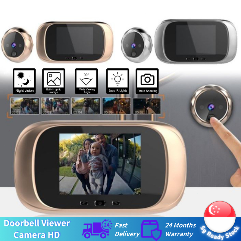 [SG Ready Stock] Digital Door Viewer 2.8-inch LCD Screen with Night ...