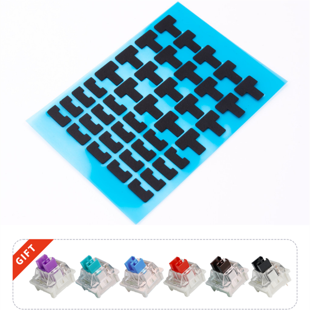Mechanical Keyboard Stablizer Gasket PORON Tapes Plate Stabilizers Foam ...