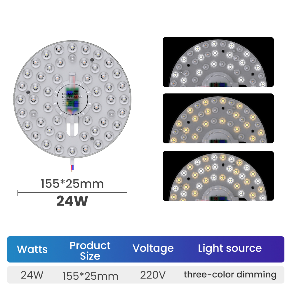 【SG Stock】LED Light Bulb 18W 24W 36W 48W 72W LED Ceiling Light Source ...