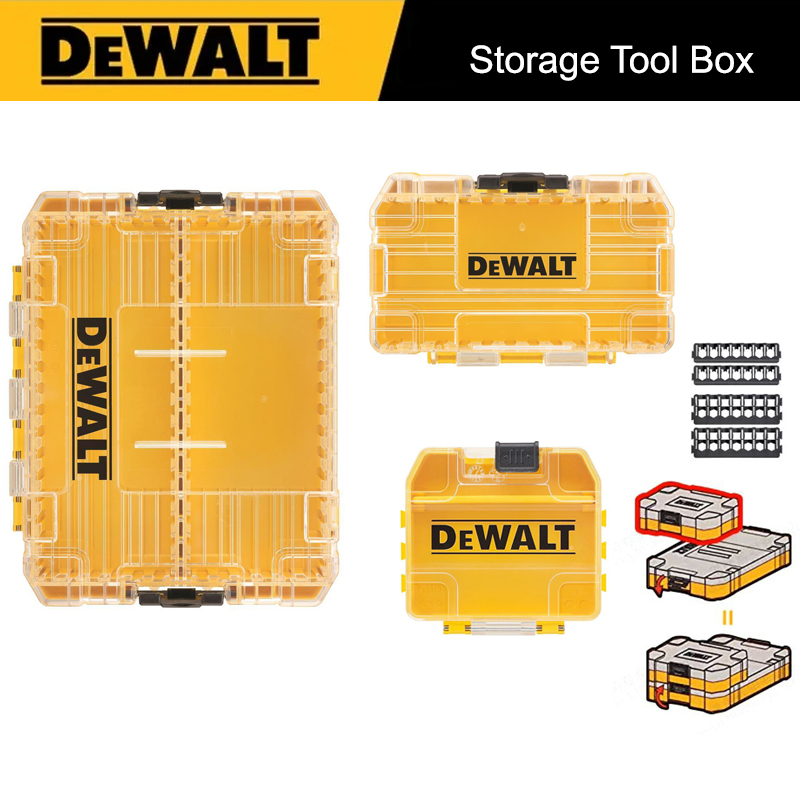 DEWALT Original Storage Tool Box Stackable Combination Toolbox Drill Parts Box | Shopee Singapore