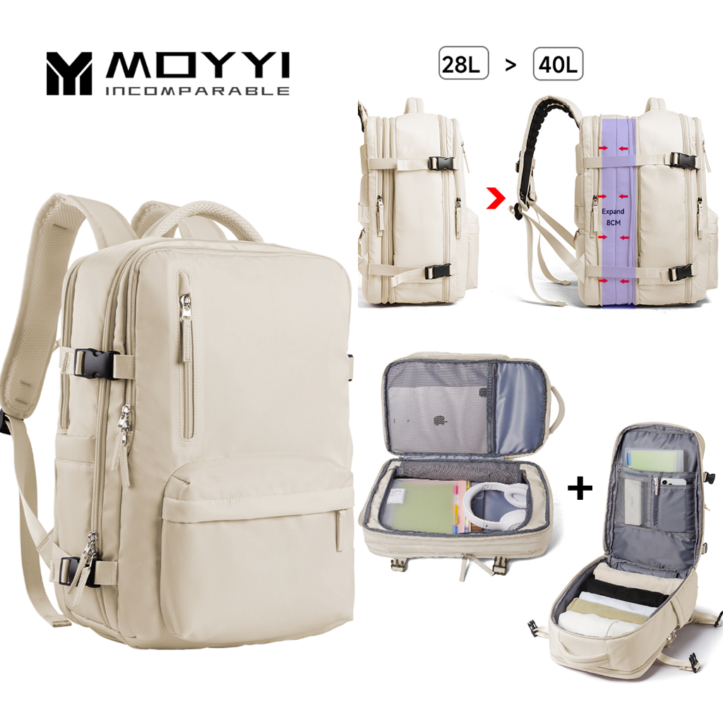 MOYYI luggage organiser Waterproof travel backpack large school bag beg ...