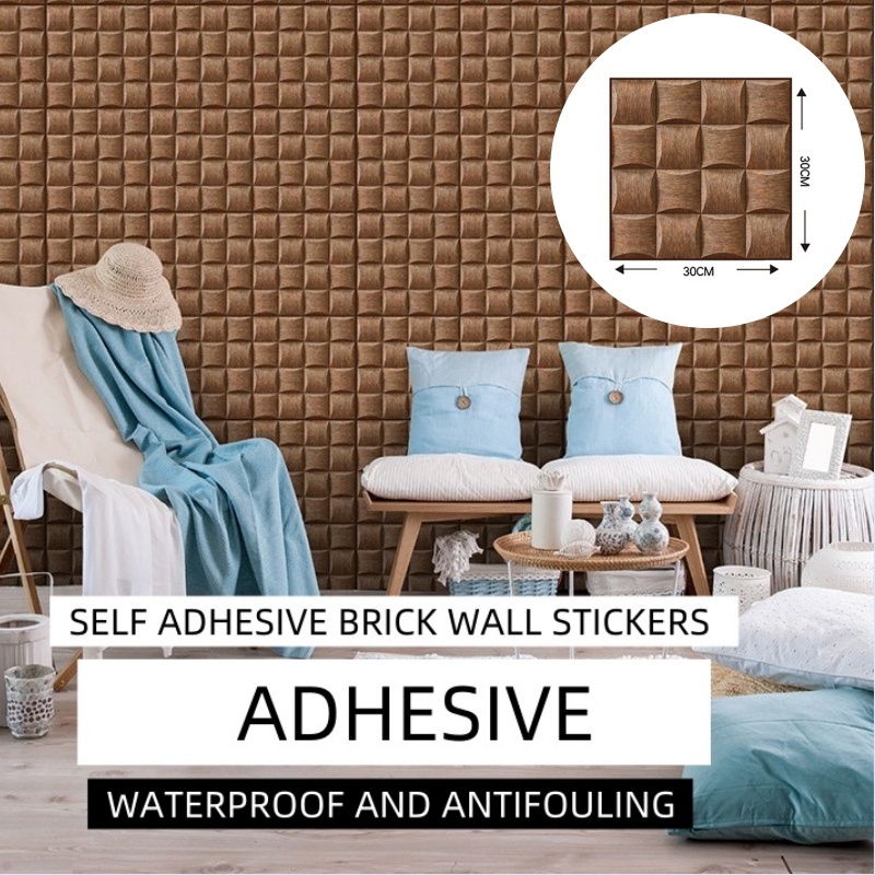 3D Wallpaper Waterproof sticker PE Foam self-adhesive PVC sticker ...