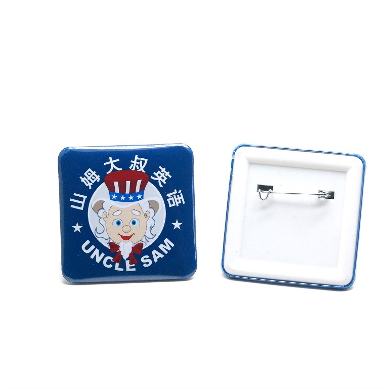 100pcs 50*50mm 32*32mm Square shape button badge making machine button ...