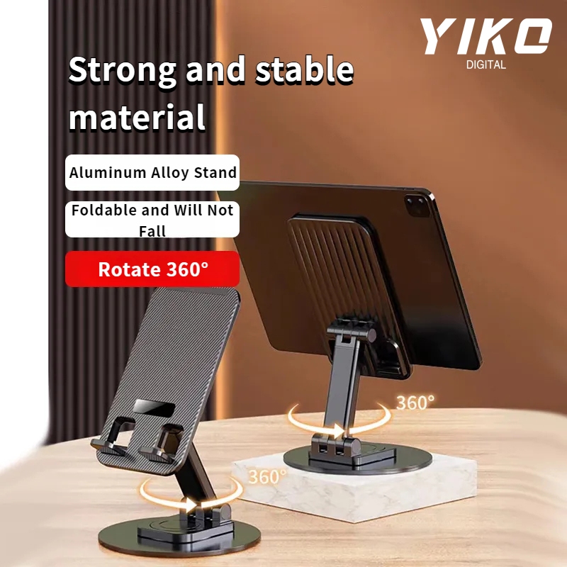 [SG] 360º Rotation Phone Stand Holder Metal Base Height Adjustable ...