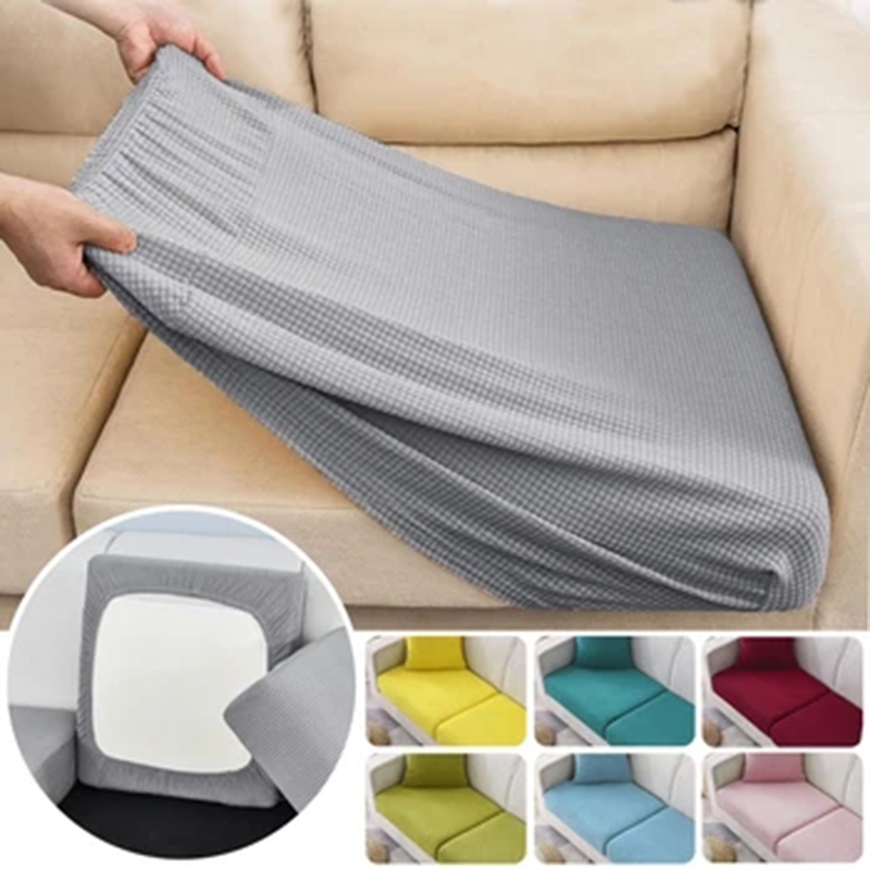 Jacquard Sectional Sofa Covers Polar Fleece Fabric Sofa Seat Cushion ...