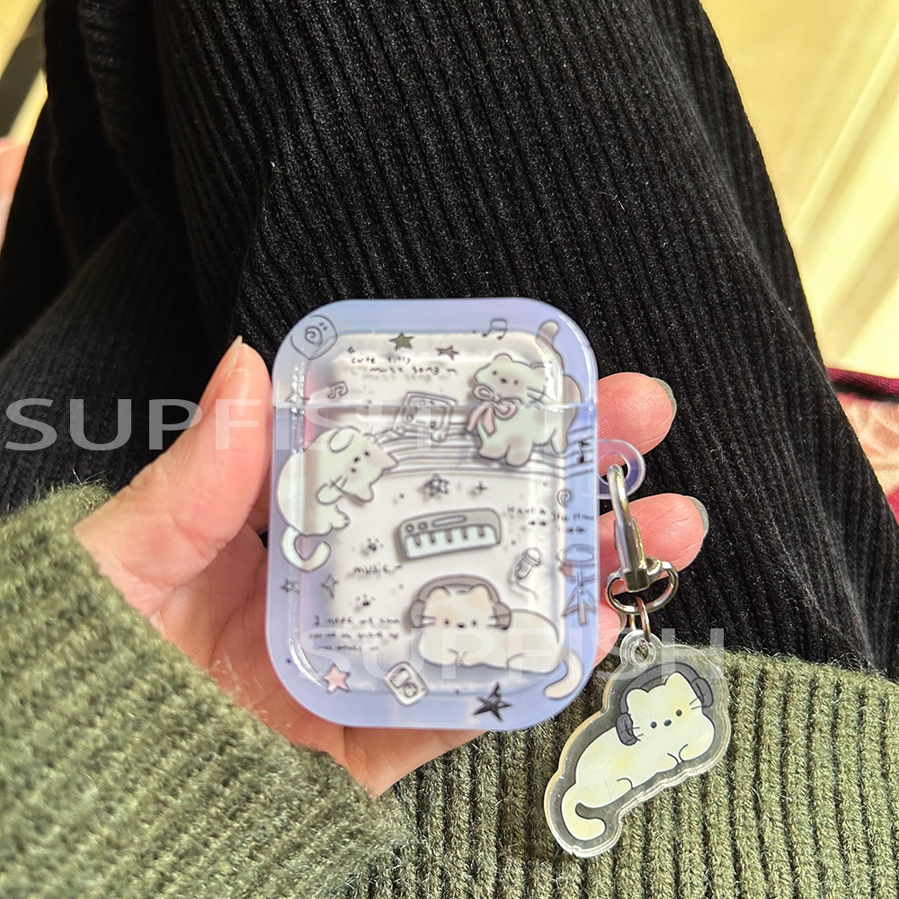 Inpods 12 TWS Bluetooth 5.0 earphone with cute white dogcartoon ...