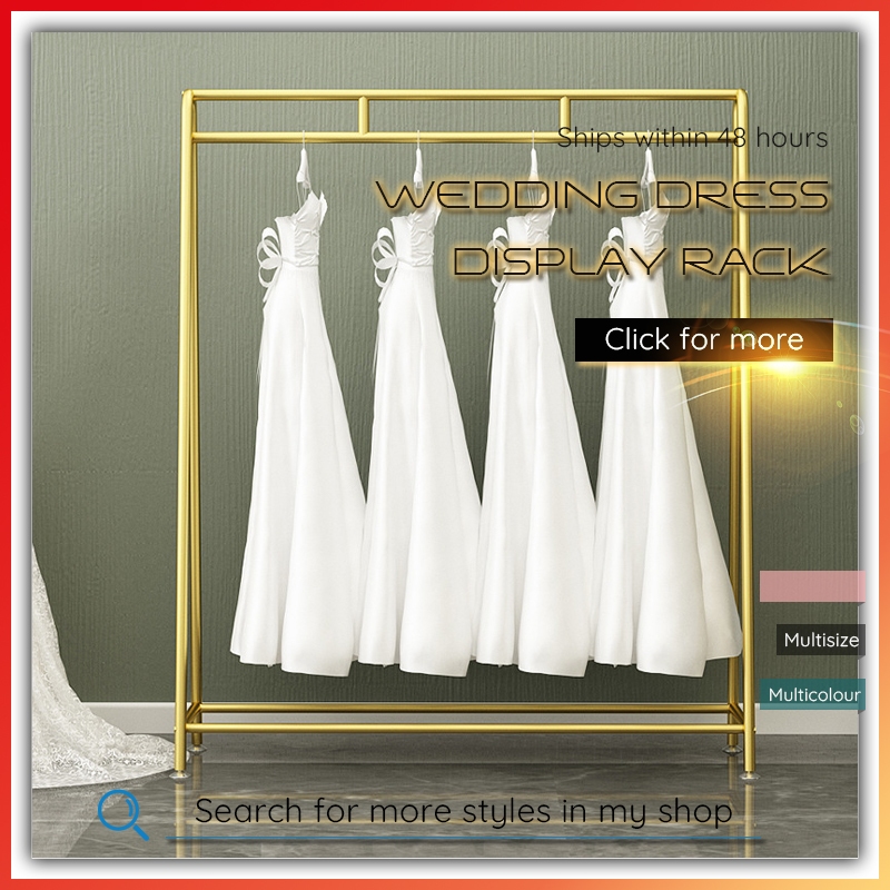 Iron wedding dress rack High-end display rack Suit rack Floor clothing ...