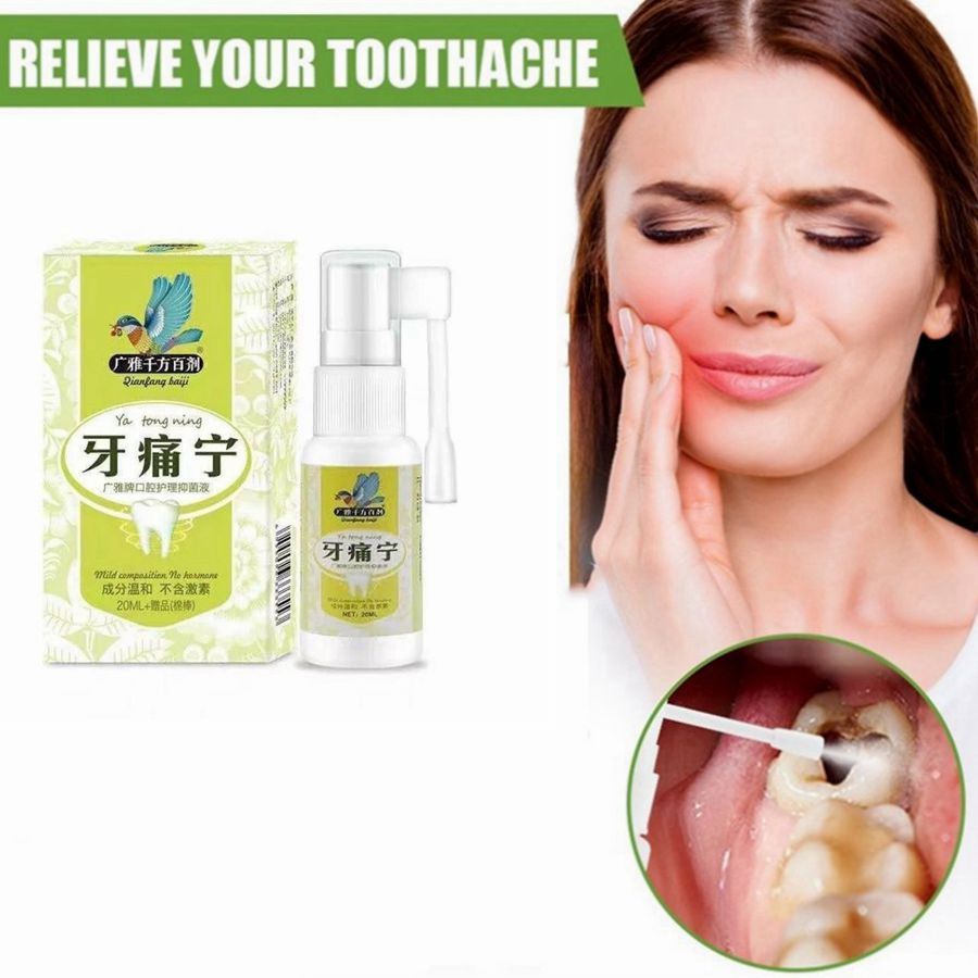 Toothache Relief Spray Quickly Gum Repair Essence Drops Quickly Repair ...