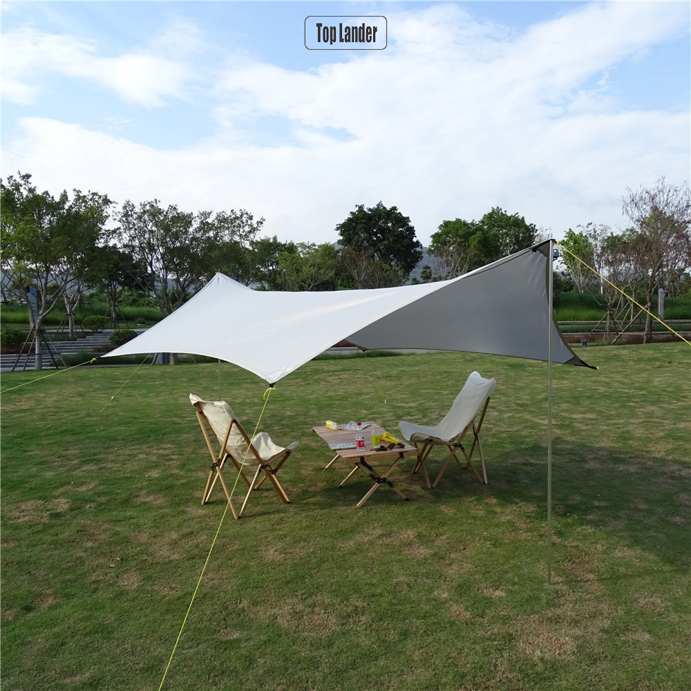 Hexagonal 3x4 Camping Flysheet Waterproof Hexagon Sun Shelter for ...