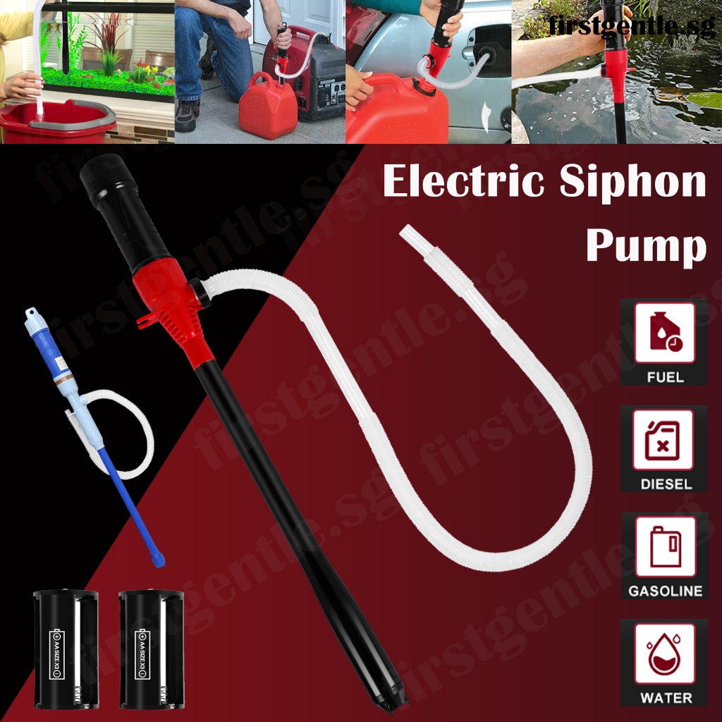 Electric Liquid Oil WaterTransfer Pump Battery Operated Siphon Liquid ...