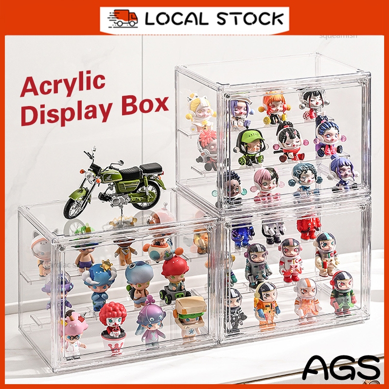 Popmart Display Box Acrylic Bag Storage Box Stackable Shoe Box Acrylic ...