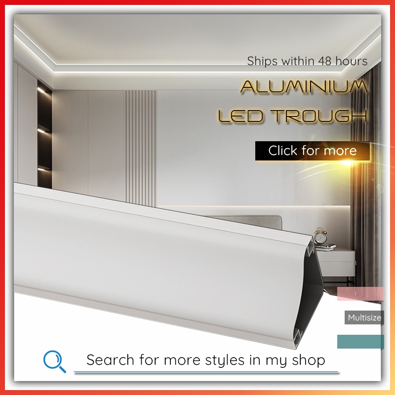 Wall Ceiling LED Light Trough Ceiling Luminous Crown Moulding Light ...
