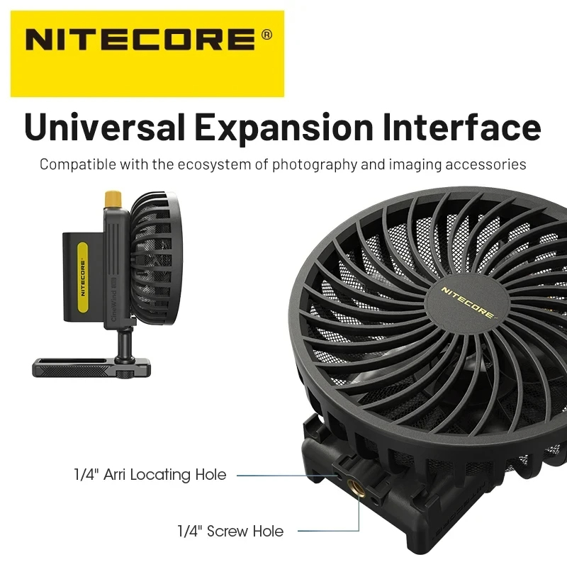 NITECORE CW10 Electric Fan Mini Portable Photography Fan Cord-Free ...