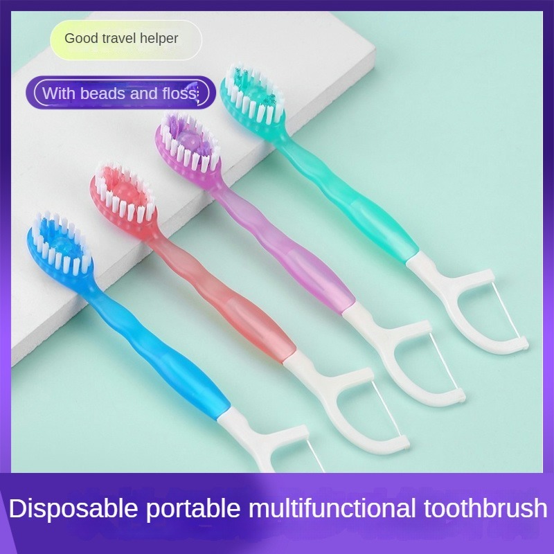 Disposable mini popping bead toothbrush travel date fresh mouth ...