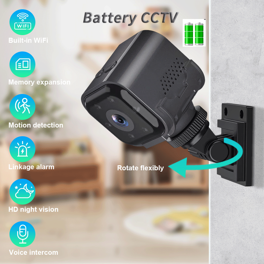 Battery Powered Outdoor CCTV Wireless Connect Phone 1080P Smart Wifi ...