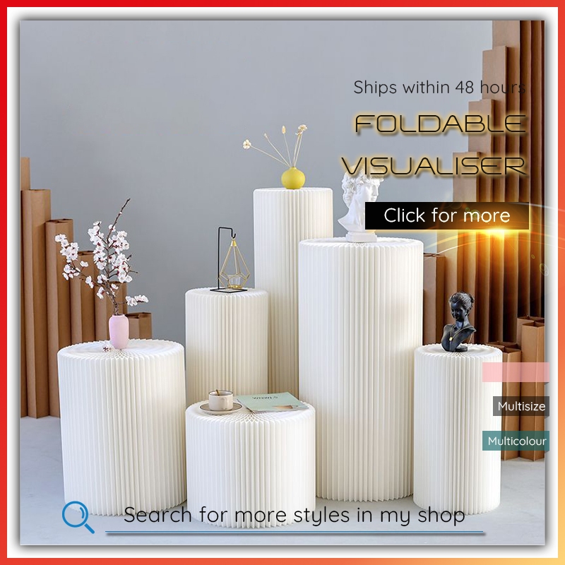 Folding dessert table column display stand mall cabinet birthday party ...