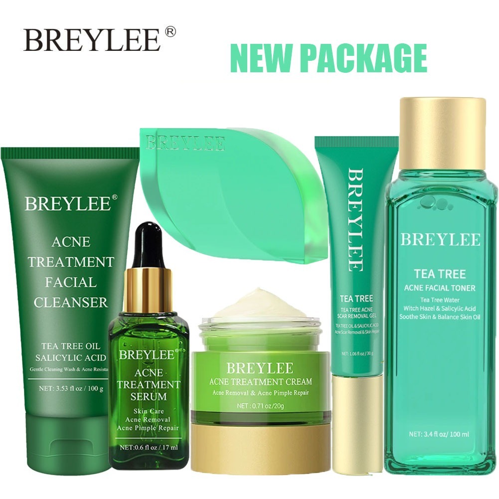 BREYLEE Acne Treatment Serum Spots Pimple Removal Cream Oil Control Facial Cleanser Whitening ...