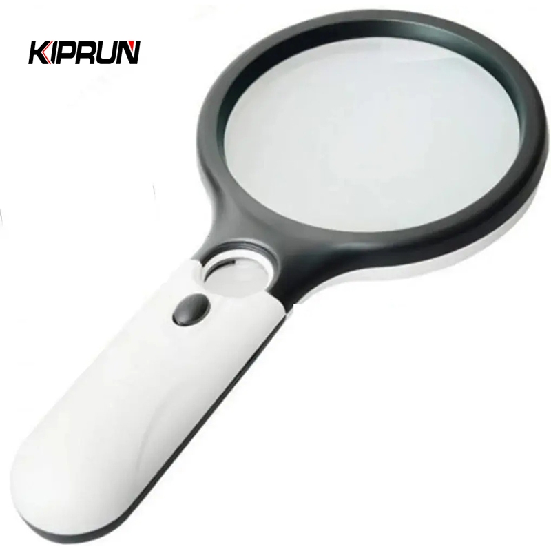KIPRUN LED Magnifying Glass Lens, 45x3 Mini Pocket Handheld Microscope ...