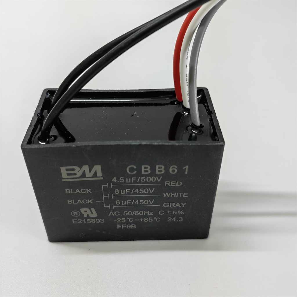 Ceiling Fan Capacitor BM CBB61 5uf 2-Wire Ceiling Fan Motor Capacitor ...