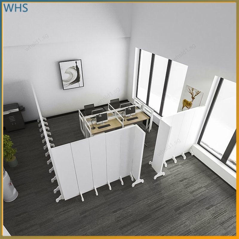 Folding screen partition customized mobile with wheels open door modern ...