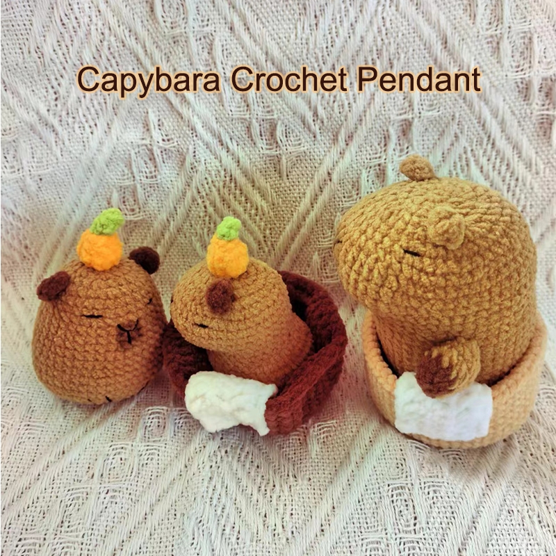 Capybara Pendant Keychain ⭐Finished Product⭐ Cute Capybara Masbro Bath ...