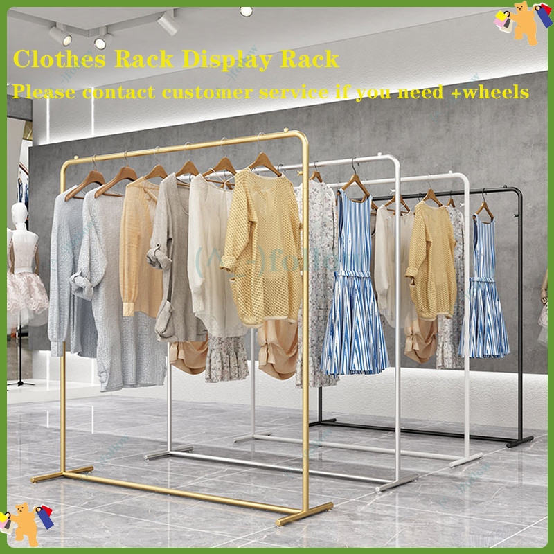 Simple Clothing Store Display Stand Floor Hanger Women's Clothing Men's ...