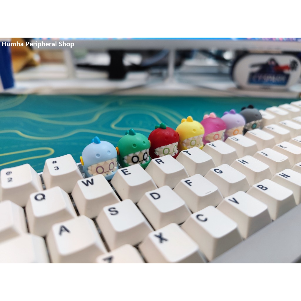 Humha artisan keycap Muppets dinosaurs keycap Hand made Resin keycap ...