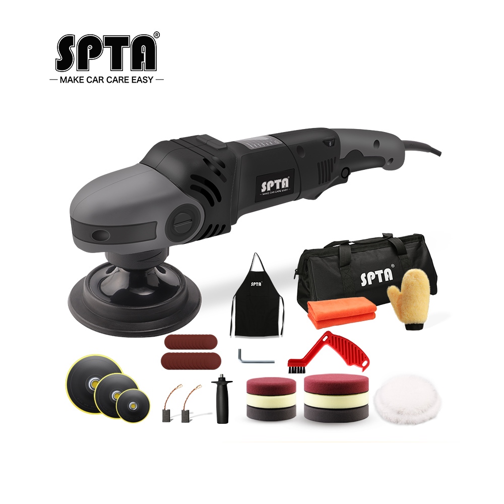 SPTA 5 Inch 125mm Rotary Buffer Polisher Car Electric Buffing Polishing ...