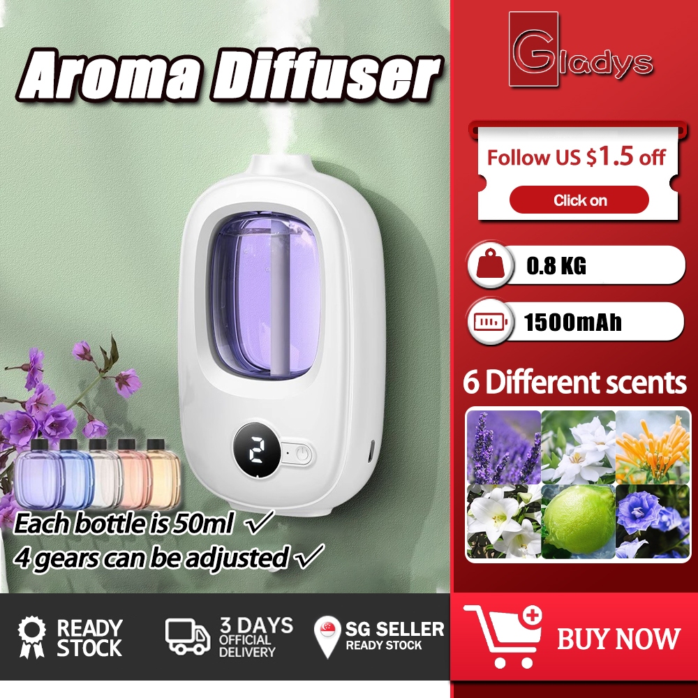 【SG Ready Stock】Wall Mount Fragrance Machine Bathroom perfume Air ...