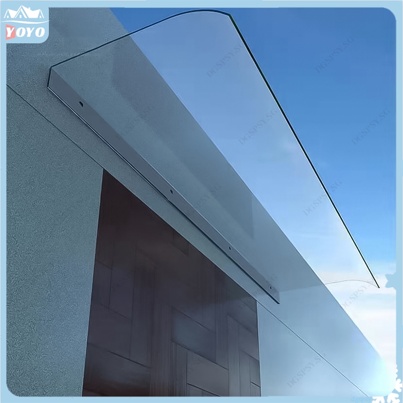 Transparent canopy without bracket eaves awning balcony rain shield ...