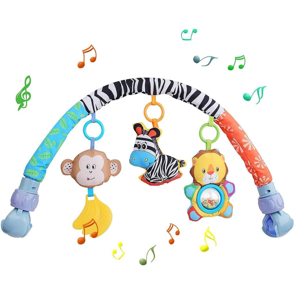 Baby Travel Play Arch Stroller, Crib Mobile Toy, Detachable Activity ...