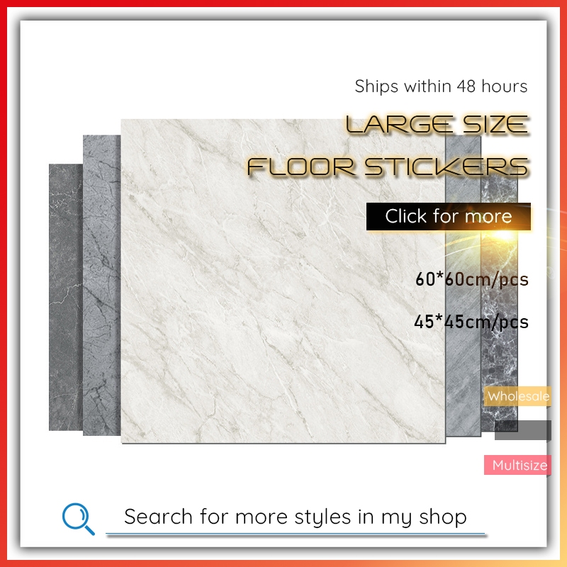 Pvc floor sticker self-adhesive Waterproof floor stickers tile floor ...